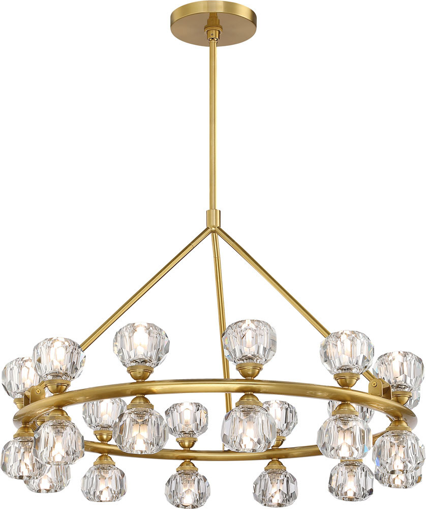 SDQ Lighting PD38624WG Modern Warm Gold LED Chandelier Light - SDQ ...