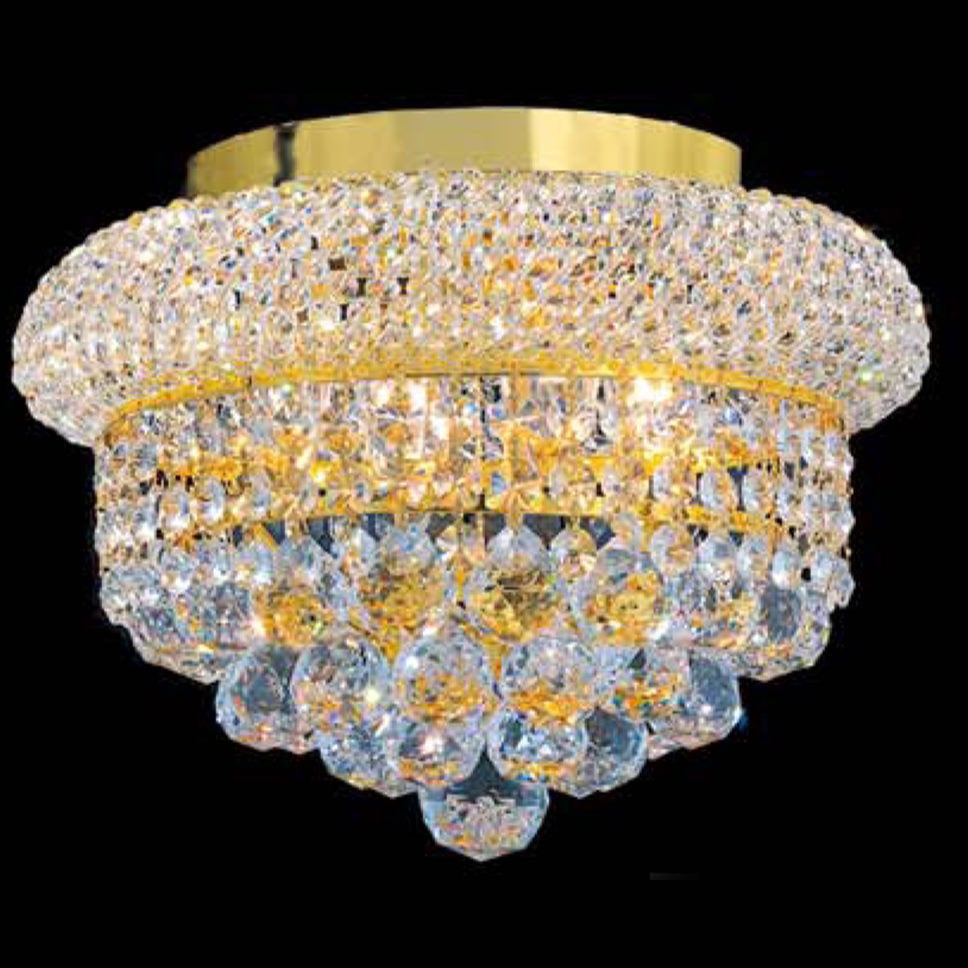 StarFire Crystal 7112GD Empire Gold Ceiling Light Fixture - STA-7112GD