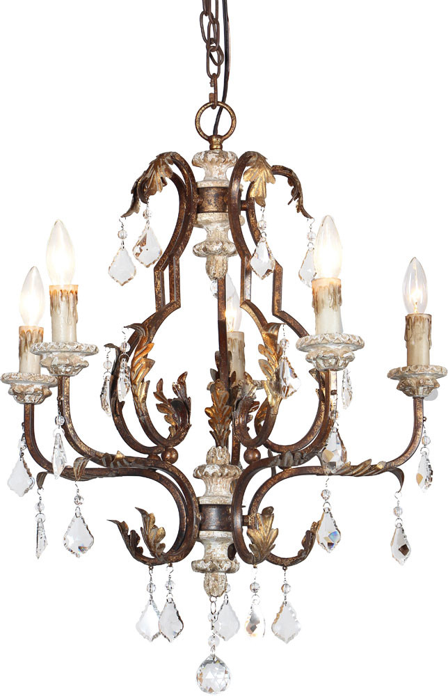 Terracotta CHAN8136-5 Bertina Traditional Ceiling Chandelier - TER ...
