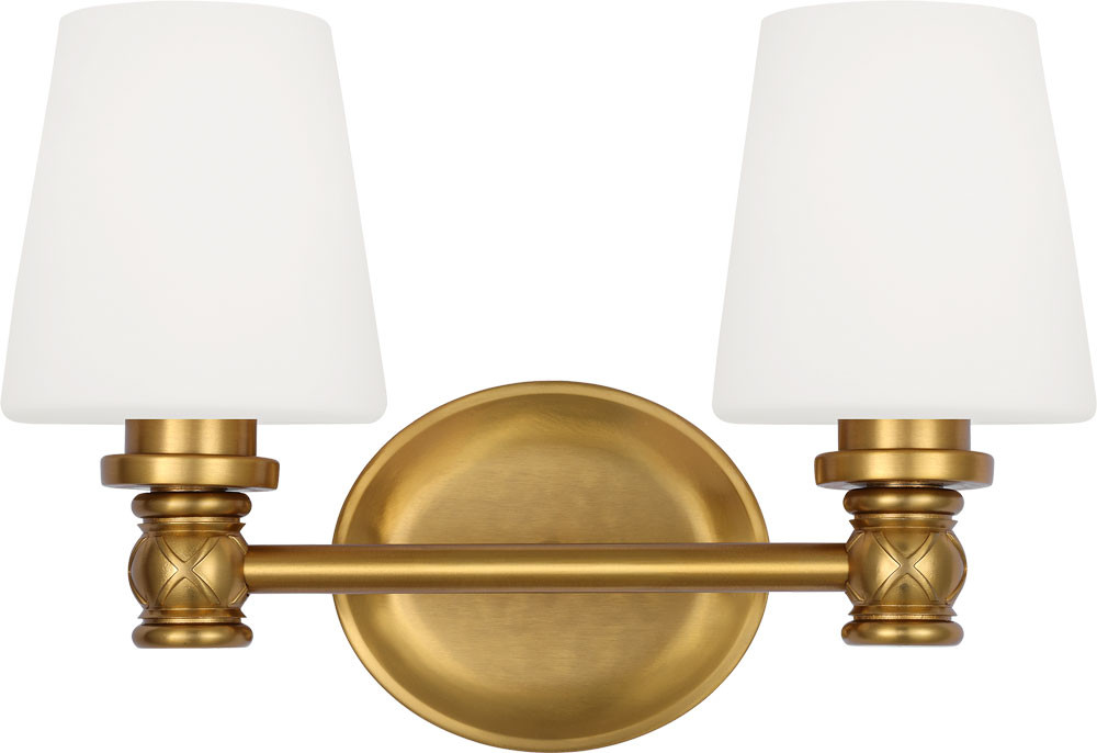 Visual Comfort Studio VS22102BBS Xavierre Burnished Brass 2-Light Bathroom Light Sconce - VCS ...