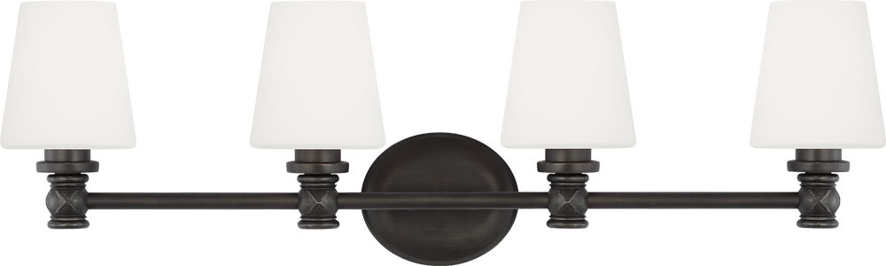 Visual Comfort Studio VS22104AI Xavierre Aged Iron 4-Light Vanity Light Fixture - VCS-VS22104AI