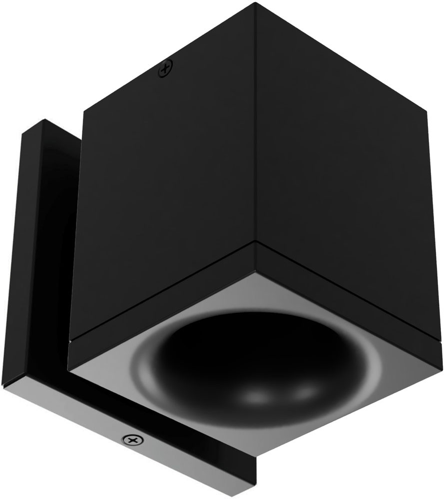 WAC Lighting W4S-FCS-PBK Zoron Modern Arc / Black LED Flood Outdoor ...
