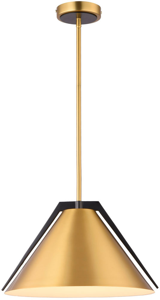 Artcraft AC11914BK Baltic Modern Black and Brushed Brass Pendant ...