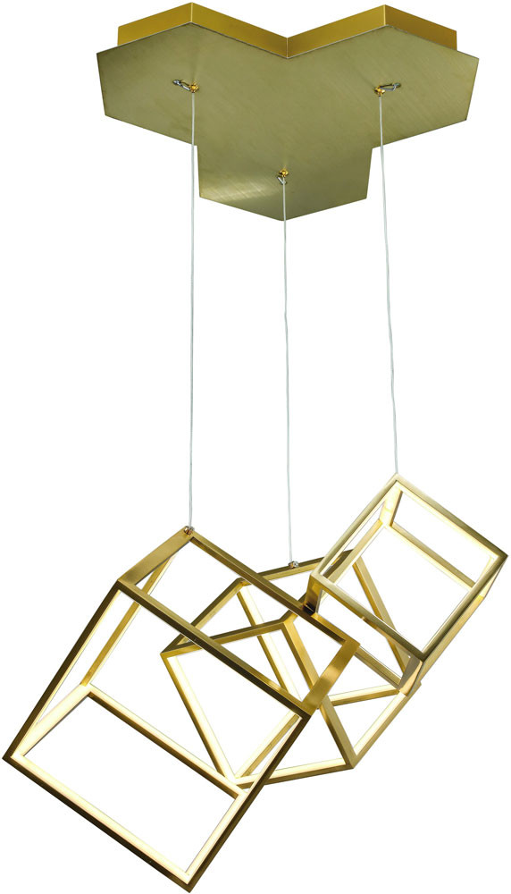 Bethel International OC01F8G Modern Gold LED Overhead Lighting - BET ...