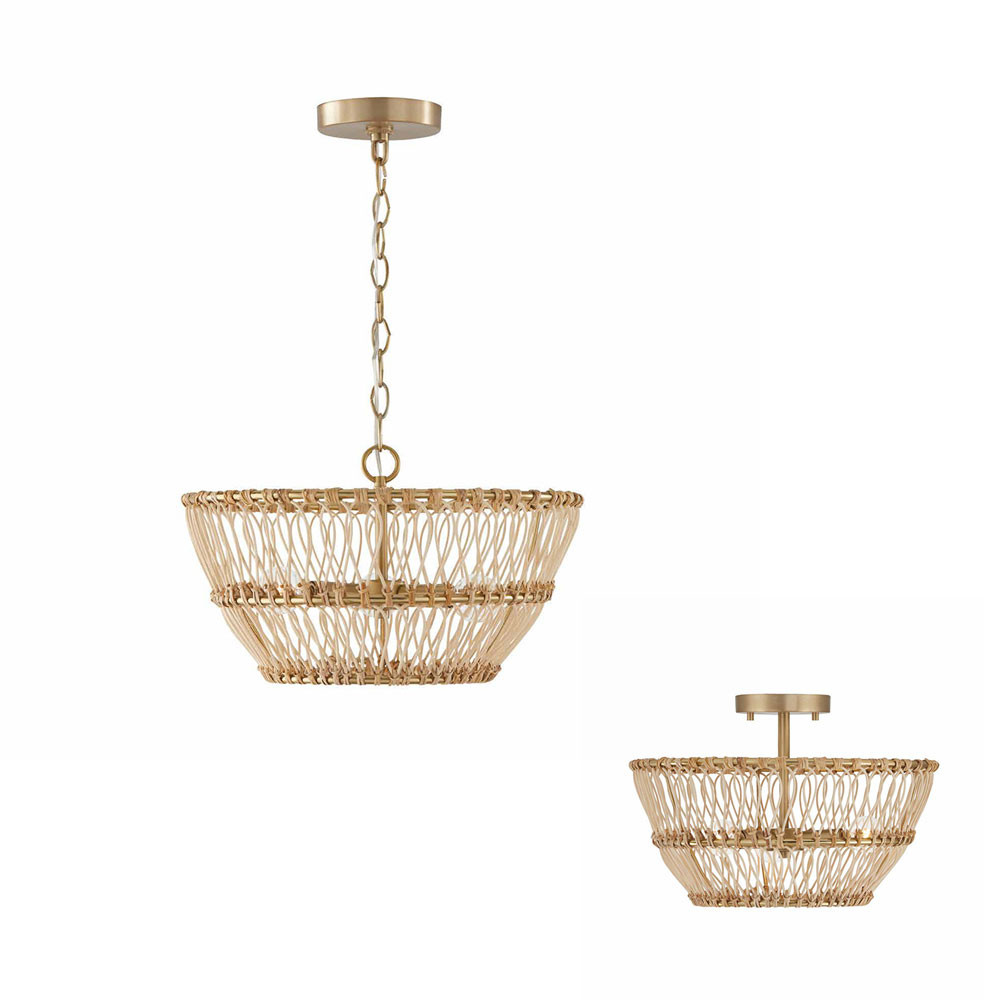 Capital Lighting 244131MA Wren Modern Matte Brass Ceiling Light Fixture ...