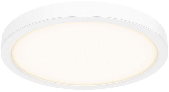 DALS Lighting CFLEDR18-CC-WH Delta Contemporary White LED Flush ...