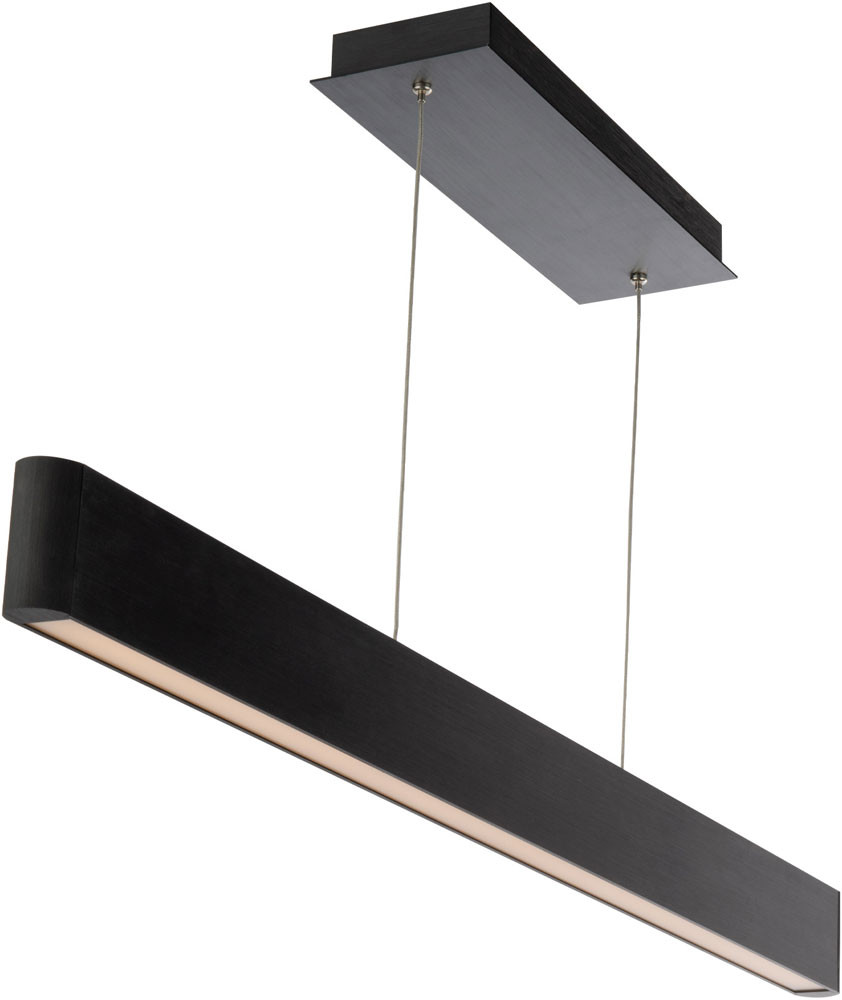 dweLED by WAC PD-22744-BK Volo Modern Black LED 44.5" Kitchen Island ...