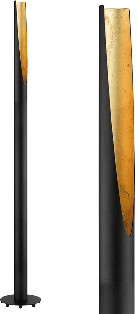 EGLO 97583A Barbotto Contemporary Matte Black & Gold Halogen Table Lamp ...