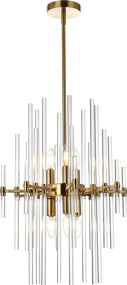 Elegant 2502D31BK Sienna Contemporary Black 31" Drop Lighting Fixture ...