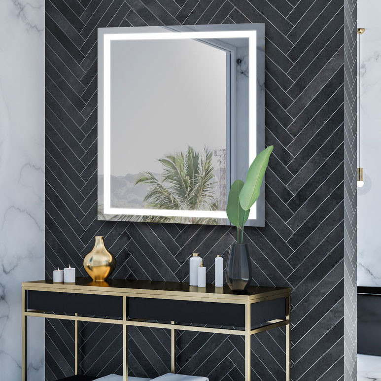 Electric Mirror INT-7242 Integrity Contemporary LED Rectangular Mirror ...