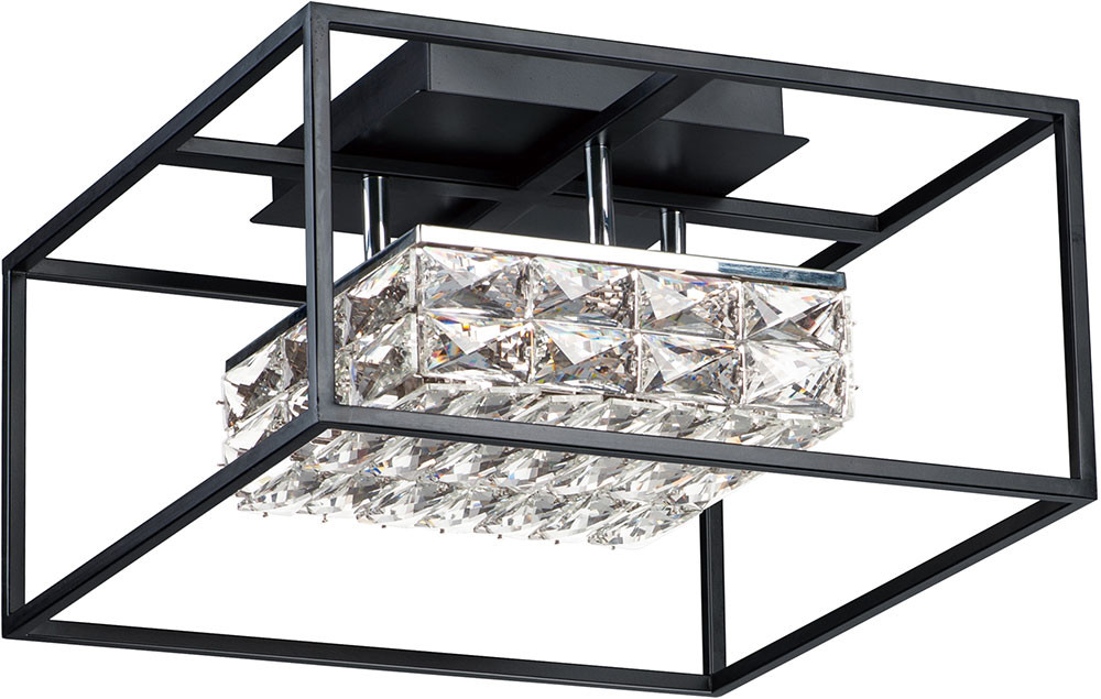 ET2 E23300-20BK Zephyr Contemporary Black LED Ceiling Lighting - ET ...