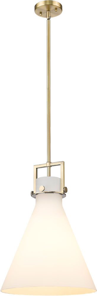Innovations 411-1SL-G411-14WH Newton Cone Contemporary LED 14" Drop ...