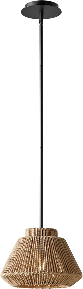 Justice Design ECO-8299-MBLK Natural Rope Nido Contemporary Matte Black ...