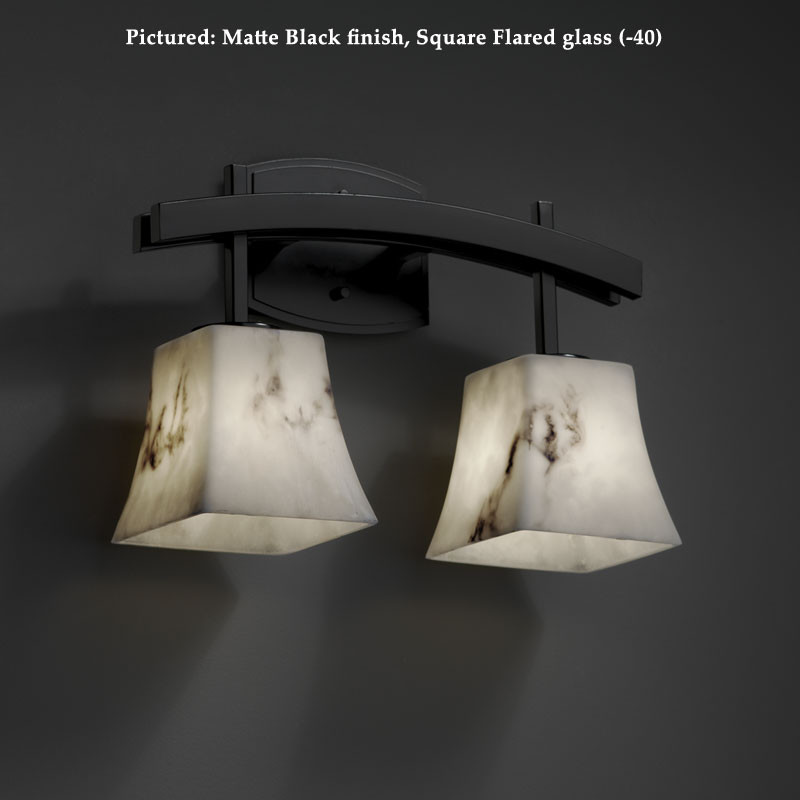 Justice Design FAL-8592 Archway Transitional Lumenaria 2 Lamp Bath ...