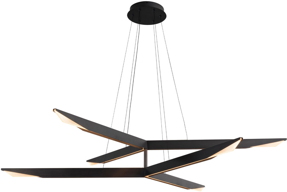 Kuzco CH64242-UB-UNV-010 Tachi Contemporary Urban Bronze LED Chandelier ...