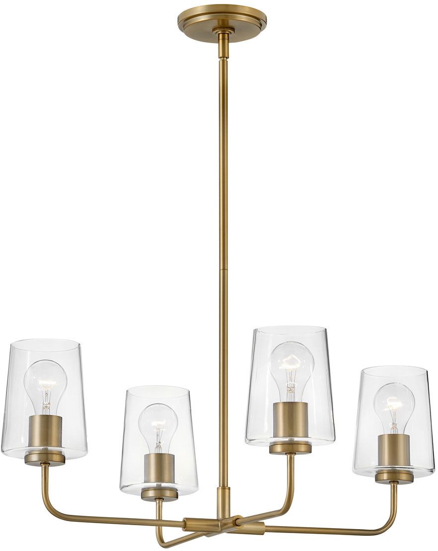 Lark 853450HB Kline Heritage Brass Wall Light Fixture - LRK-853450HB