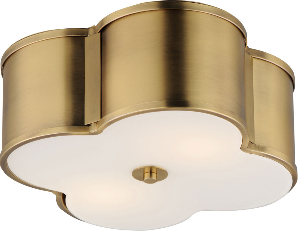 Maxim 12247WTNAB Clover Contemporary Natural Aged Brass Overhead ...