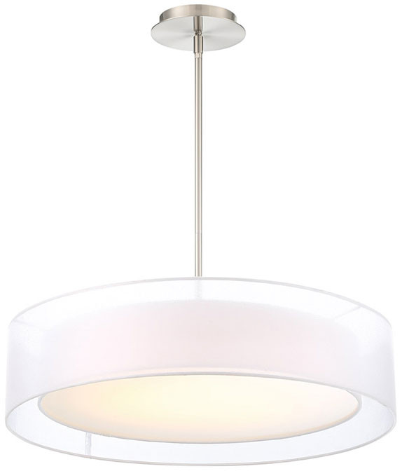 Modern Forms FM-16824-BN Metropolis Modern Brushed Nickel LED 24" Flush ...