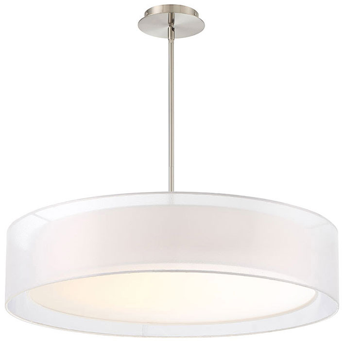 Modern Forms FM-16824-BN Metropolis Modern Brushed Nickel LED 24" Flush ...