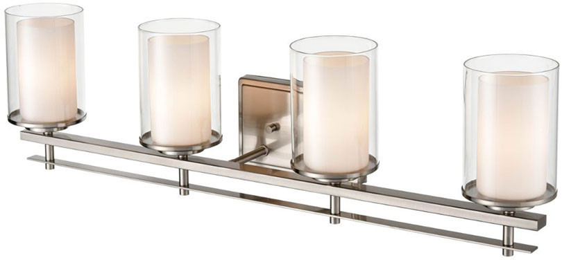 Millennium 5502-BN Huderson Modern Brushed Nickel 2-Light Bathroom ...