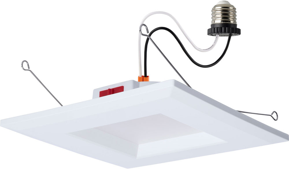 Nuvo S12601 Contemporary White LED Square Downlight Solid State ...