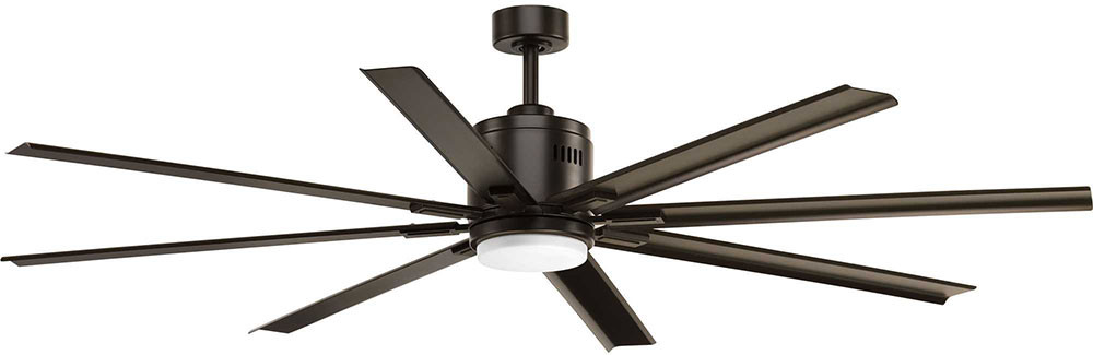 Progress P2550-0930K Vast Brushed Nickel LED 72" Home Ceiling Fan - PRO ...