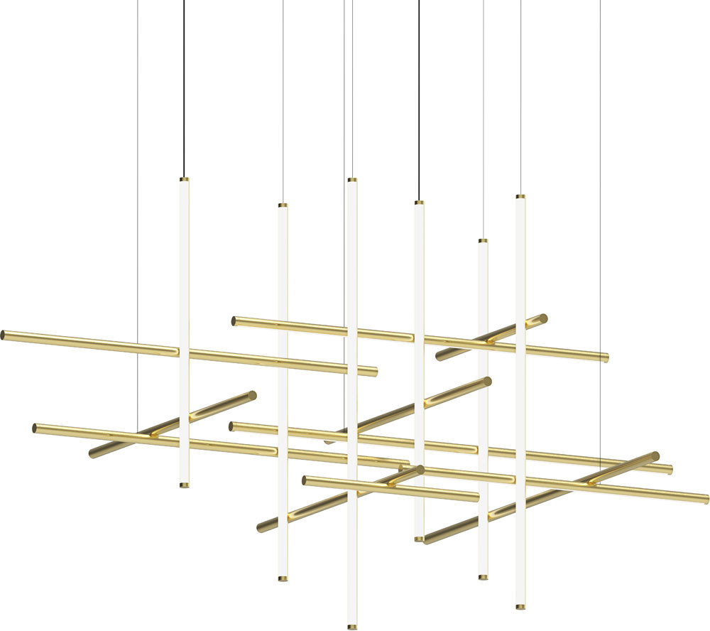Sonneman 2109.14 Labyrinth Intersections Modern Brass LED Lighting ...