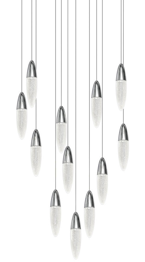 Sonneman 4163.01 Sultana Modern Polished Chrome LED Multi Pendant Lamp ...