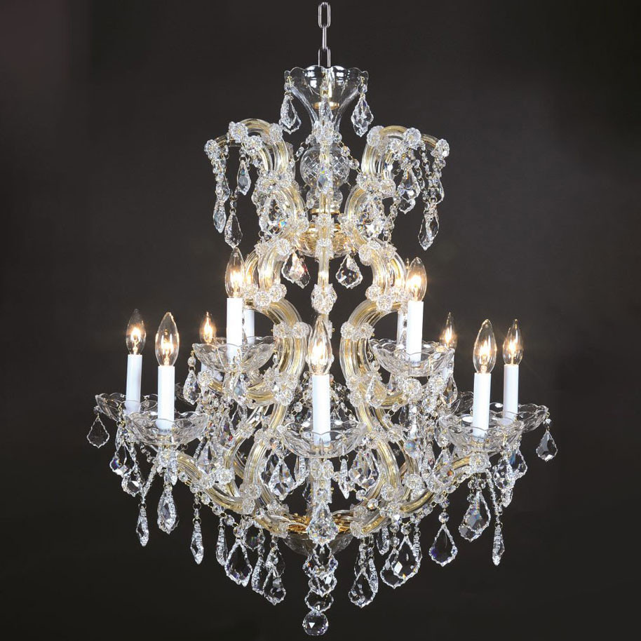 StarFire Crystal 6320CH Maria Teresa Classic Chrome Ceiling Lighting ...