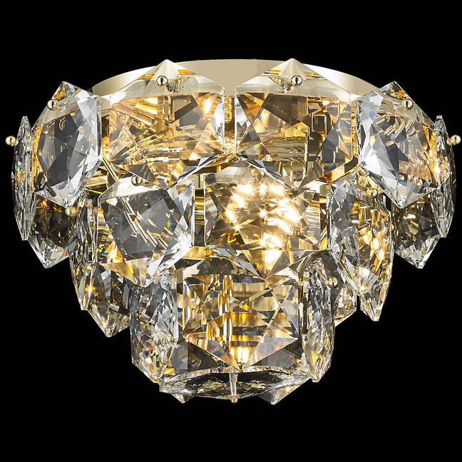 StarFire Crystal 7818CH Glacier Chrome Flush Mount Lighting Fixture ...
