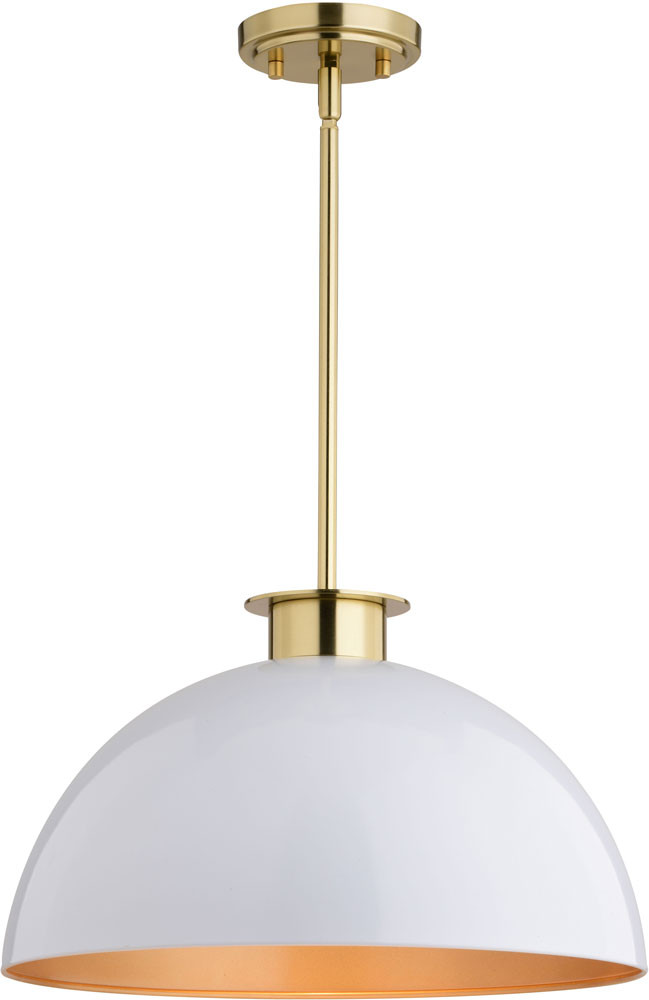 Vaxcel P0412 Devon Contemporary Matte Black and Satin Brass Hanging ...