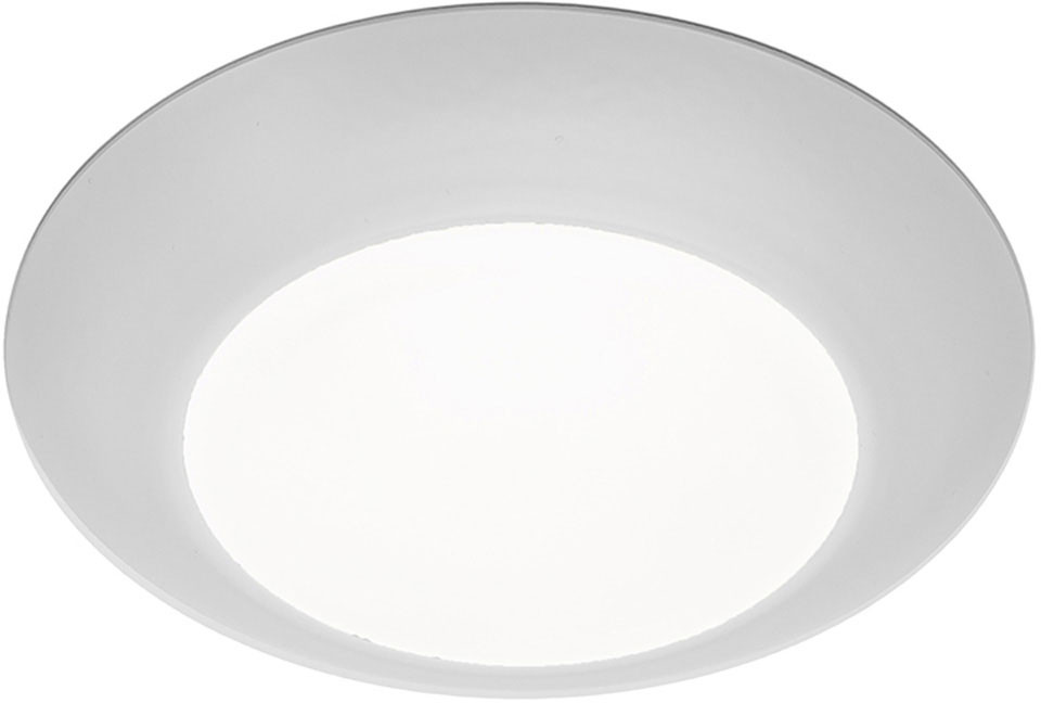 WAC Lighting FM-306-930JB-WT-10 Disc Contemporary White LED 7.4" Flush ...