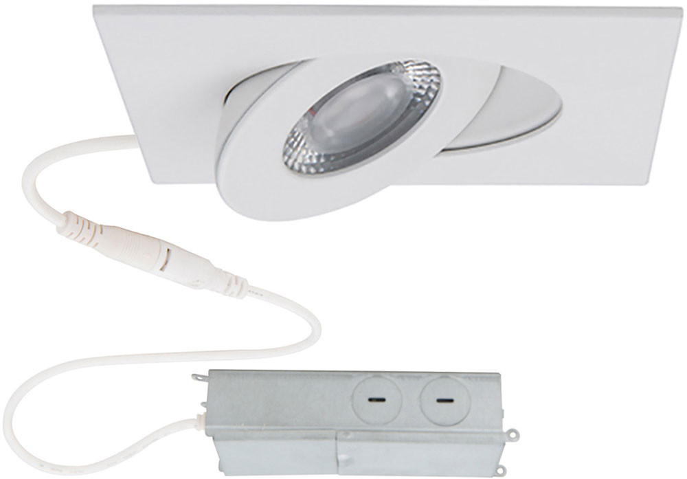 WAC Lighting R2ESAR-W930-WT Lotos Contemporary White LED Recessed ...