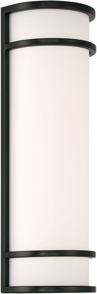 Access 20106LEDMGEM-SAT/ACR Cove Satin LED Outdoor Wall Light Sconce ...