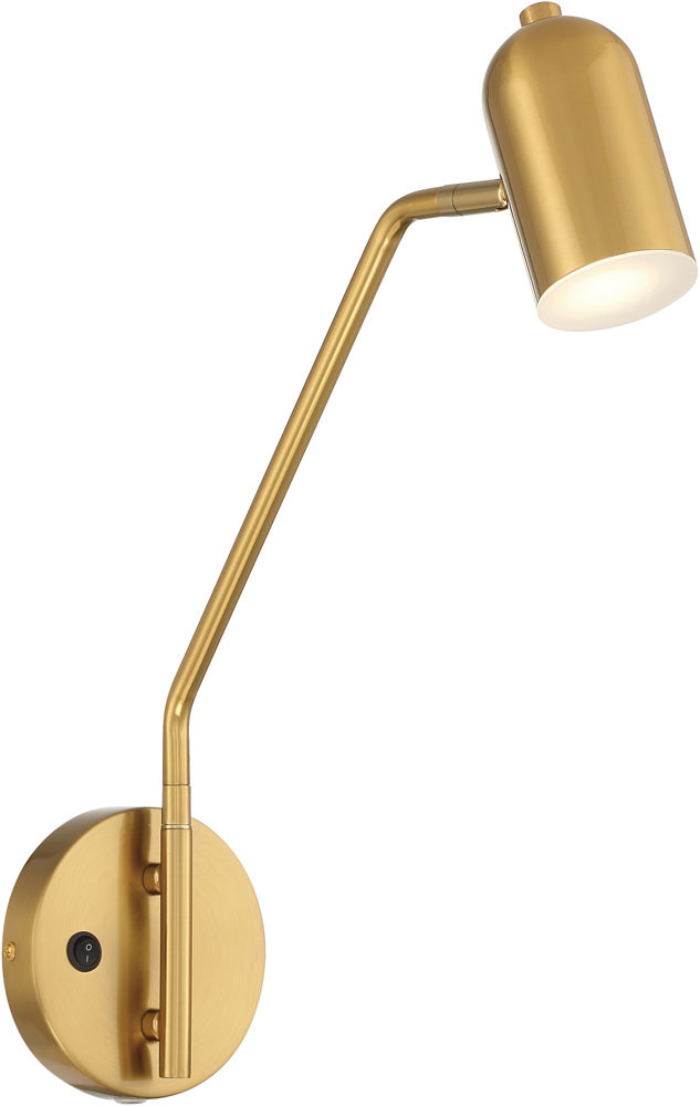 Access 72016LEDD-BS Lizbo Contemporary Brushed Steel LED Wall Swing Arm ...