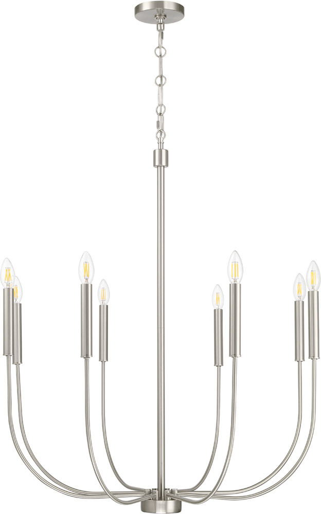 Craftmade 59829-SB Traci Contemporary Satin Brass Chandelier Lighting ...