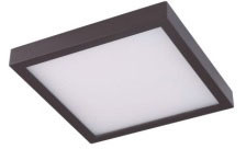 Cyber Tech C147SQ-DISK/BZ Contemporary Bronze LED Exterior Ceiling ...
