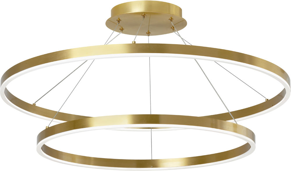 Dainolite CIR-3397C-MB Circulo Modern Black / White LED 32" Lighting ...