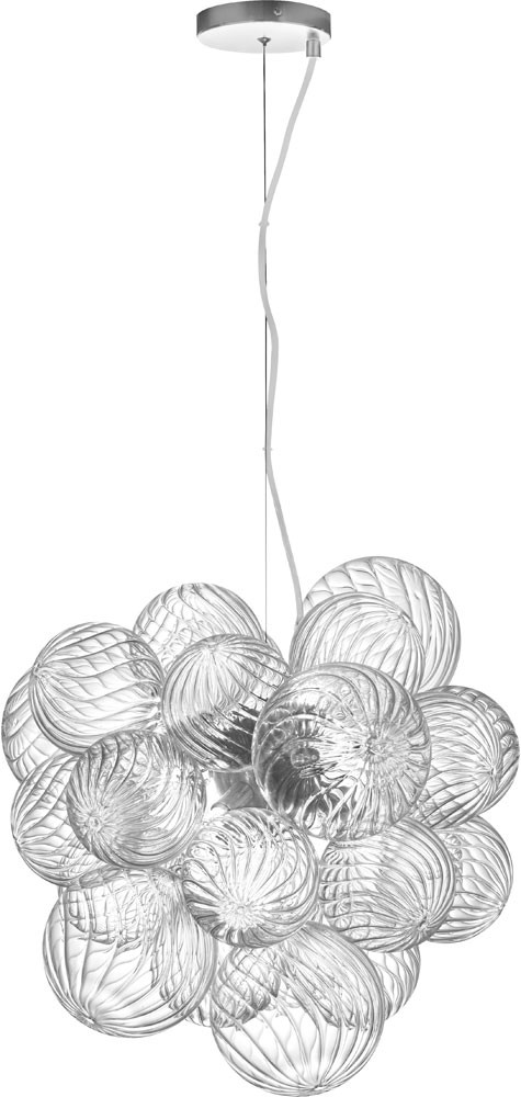 Dainolite CLZ-206P-MB Charlize Modern Clear Pendant Lighting Fixture ...