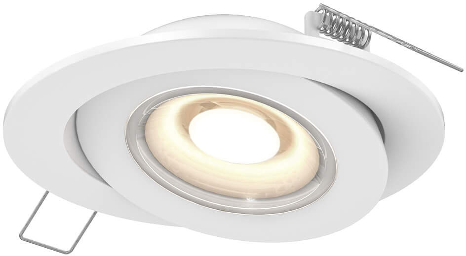 DALS Lighting FGM2-CC-BK Pivot Modern White LED 2" Recessed Lighting ...
