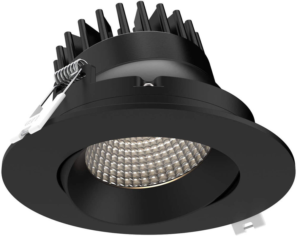 DALS Lighting RGM2-CC-BK Facet Contemporary White LED 2" Indoor ...