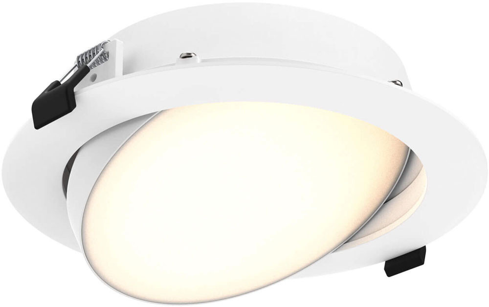 DALS Lighting GPN4-CC-WH Fusion Contemporary White LED 4" Recessed ...