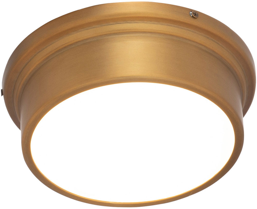 dweLED by WAC FM-45008-BN York Modern Brushed Nickel LED 8" Overhead ...