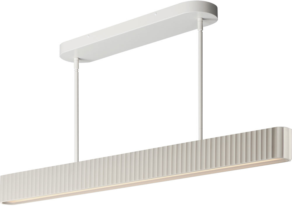 ET2 E25178-CHK Delphi Modern Chaulk White LED 61.25" Kitchen Island ...