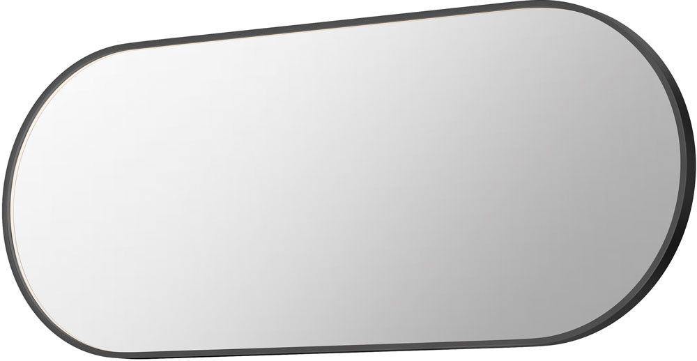 ET2 E42071-BK Elisse Contemporary Black LED Wall Mounted Mirror - ET ...
