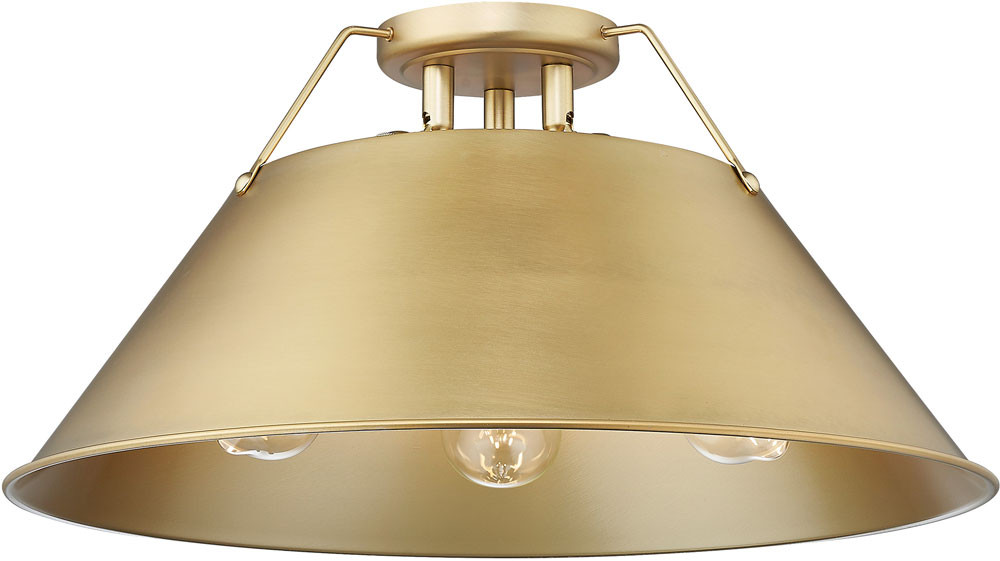 Golden Lighting 3306-1W BCB-CH Orwell Brushed Champagne Bronze / Chrome ...