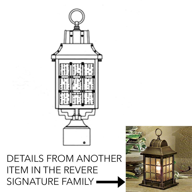 Hanover Lantern B8261 Revere Signature Small Traditional Exterior Pier ...