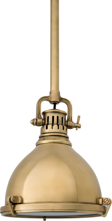 Hudson Valley 2212-PN Pelham Retro Polished Nickel Lighting Pendant ...