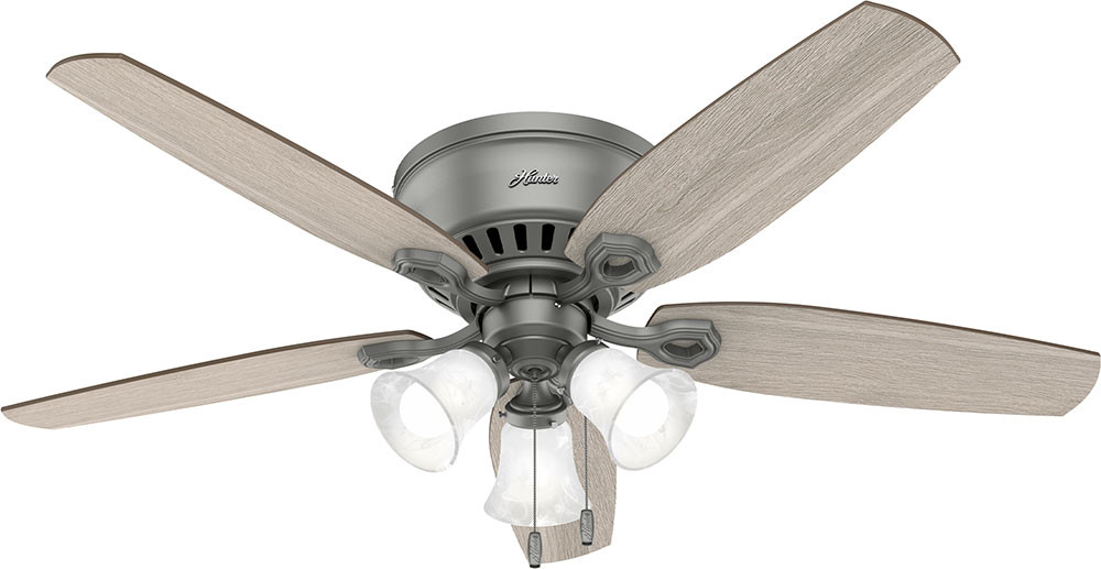 Hunter 53236 Builder Snow White LED 52" Ceiling Fan - HUN-53236