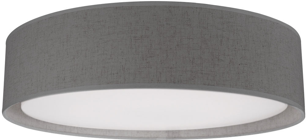 Kuzco PD7916-BOR-5CCT Dalton Contemporary Black Organza LED 16" Drum ...